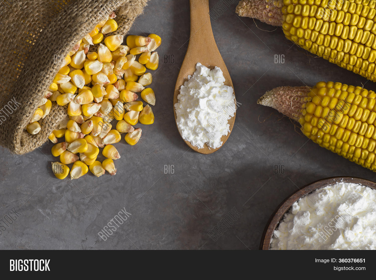Corn Starch Wooden Image & Photo (Free Trial) | Bigstock