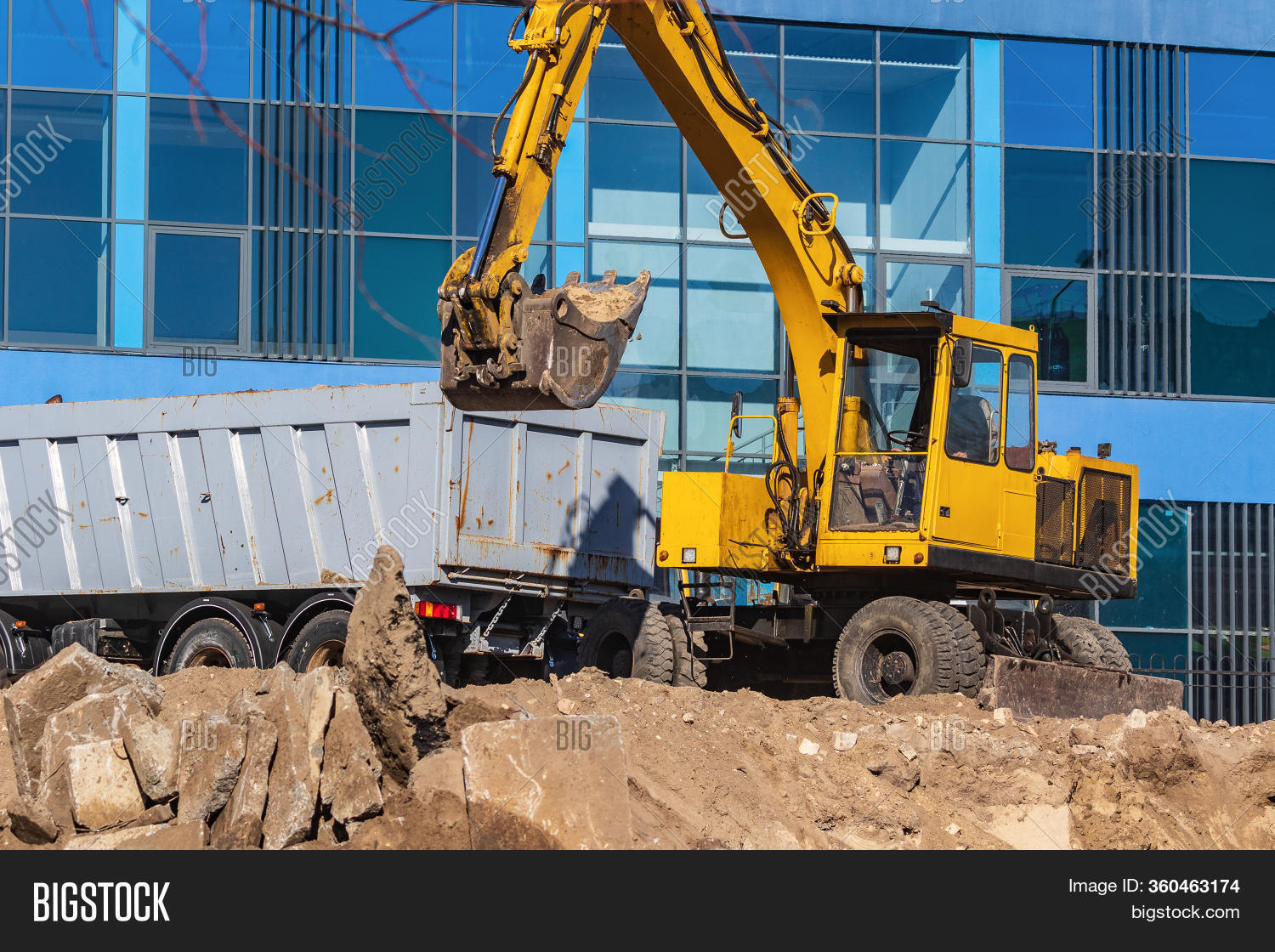 Excavator Loader Dump Image & Photo (Free Trial) | Bigstock
