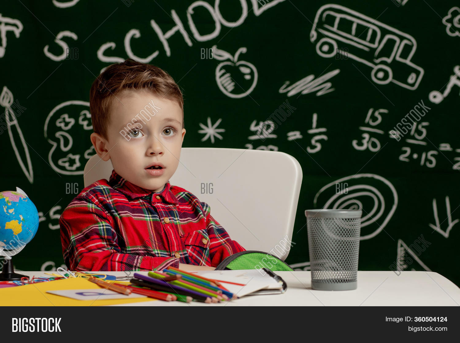 First Day School. Kid Image & Photo (Free Trial) | Bigstock