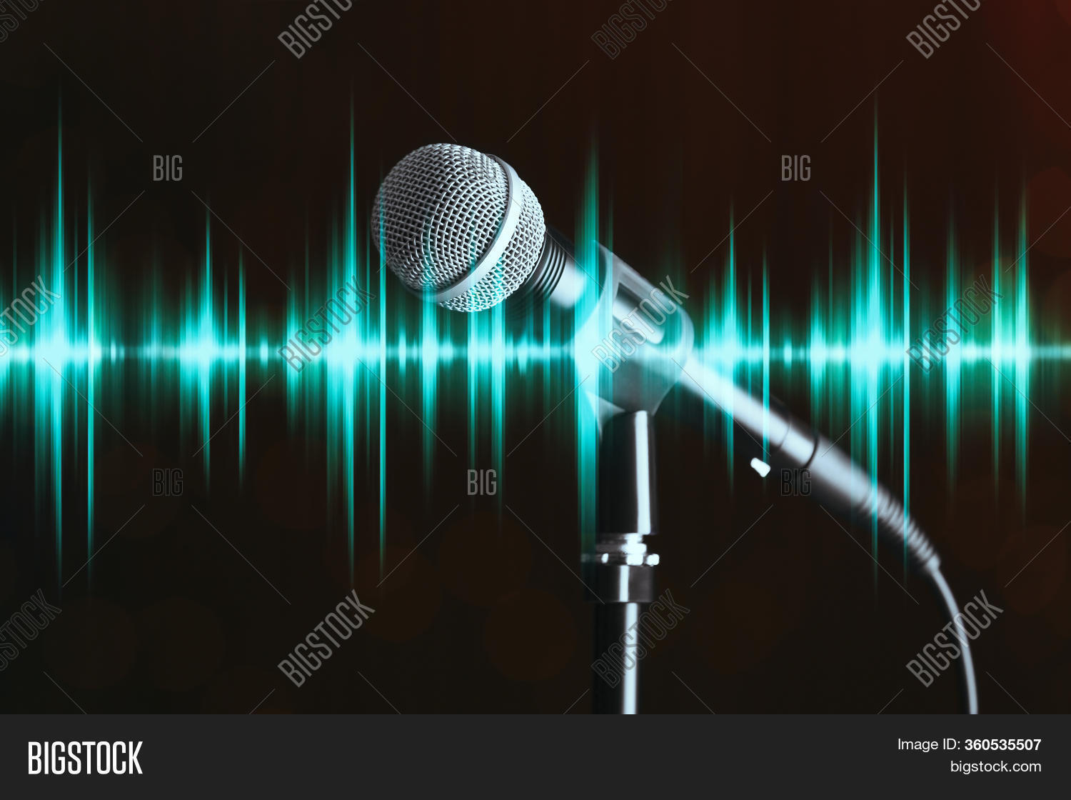 Microphone Radio Wave Image & Photo (Free Trial) | Bigstock