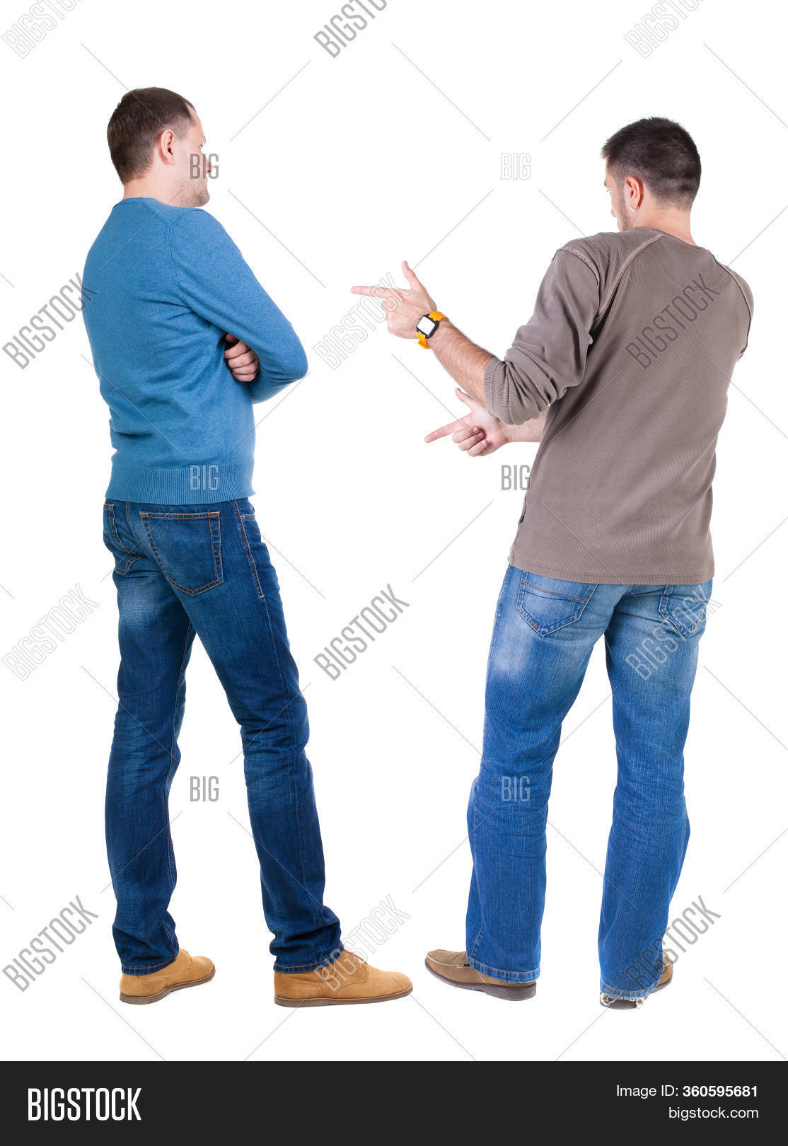 Back View Two Man Image & Photo (Free Trial) | Bigstock