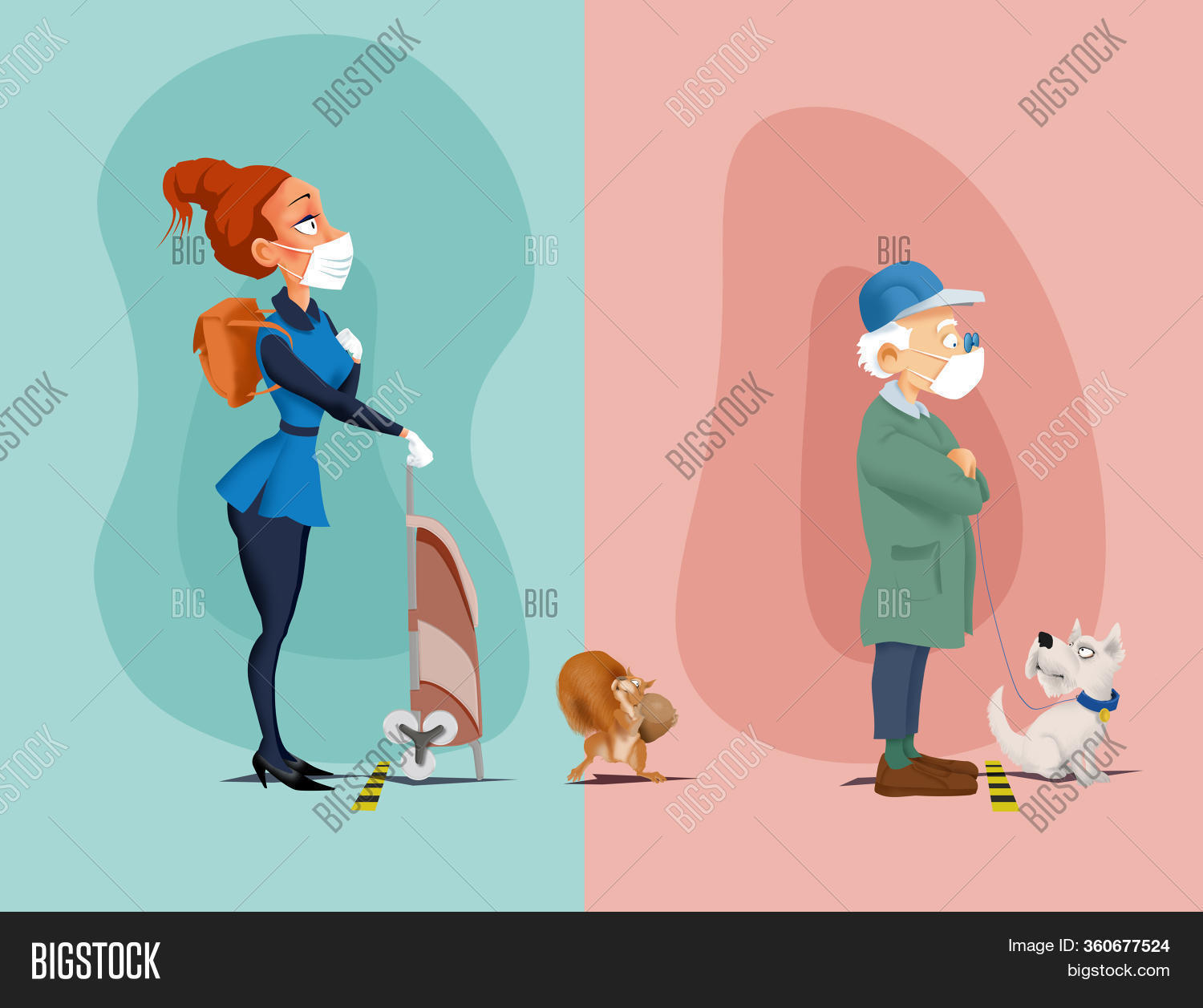 Cartoon Two People Image & Photo (Free Trial) | Bigstock