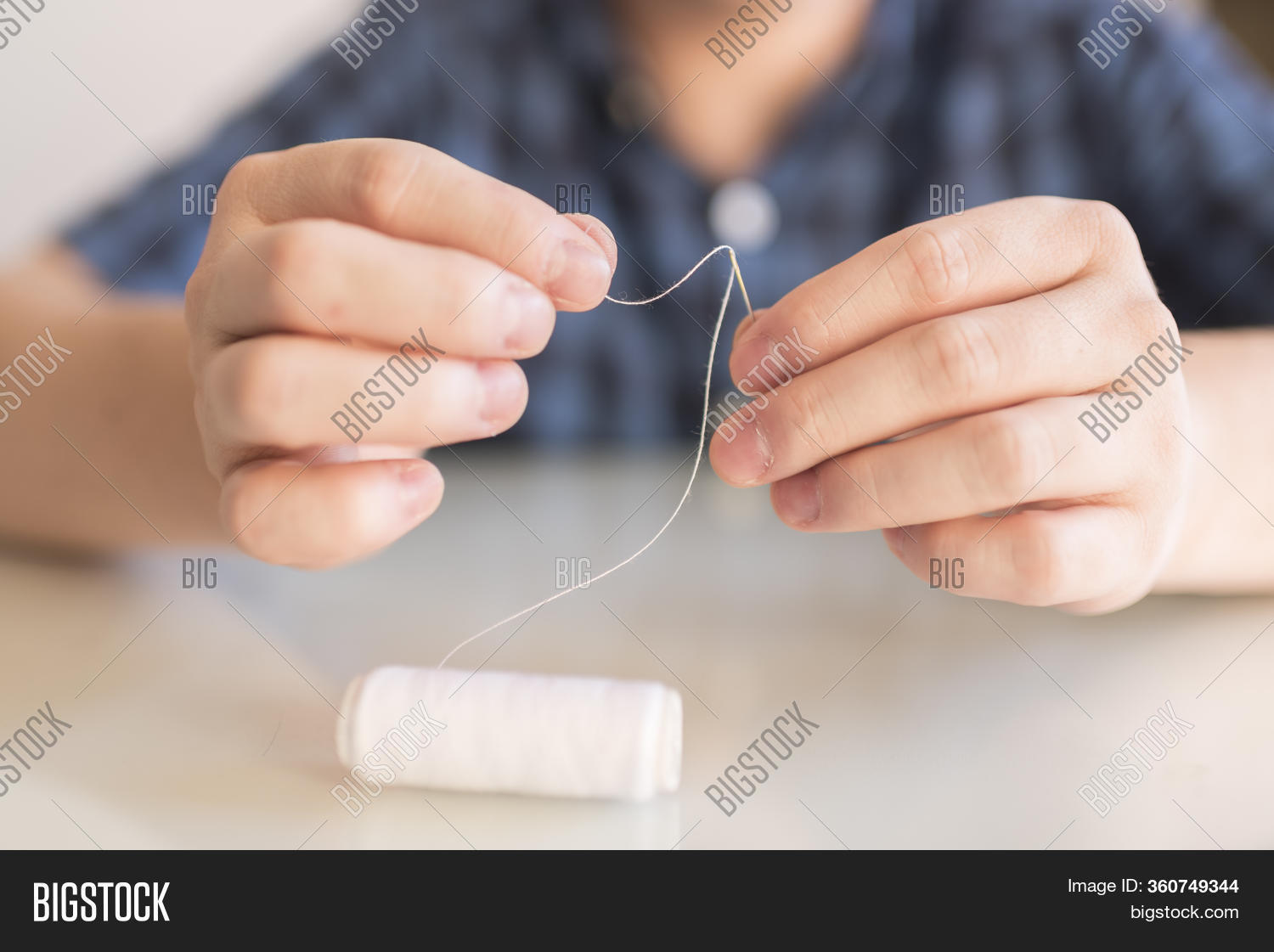 Young Man Threading Image & Photo (Free Trial) | Bigstock