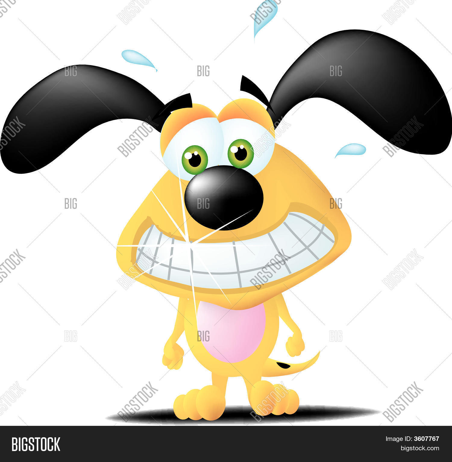 Nervous Dog Vector & Photo (Free Trial) | Bigstock
