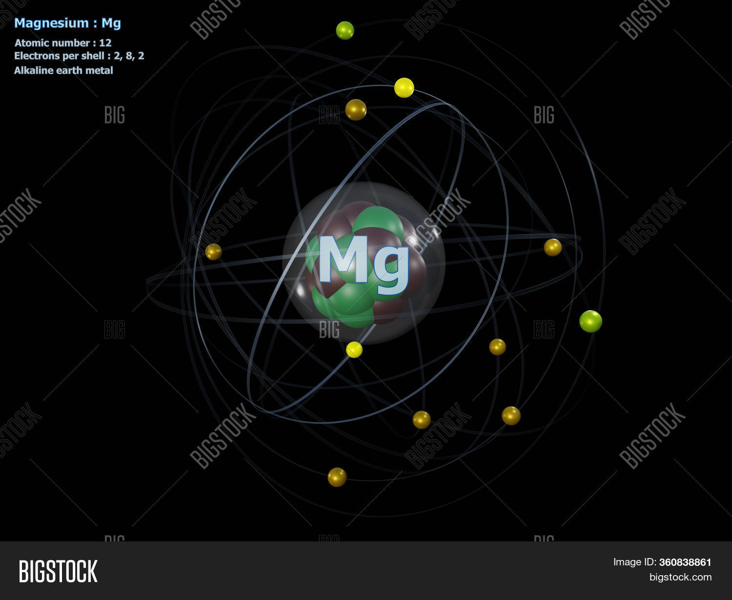 3d Illustration Atom Image & Photo (Free Trial) | Bigstock