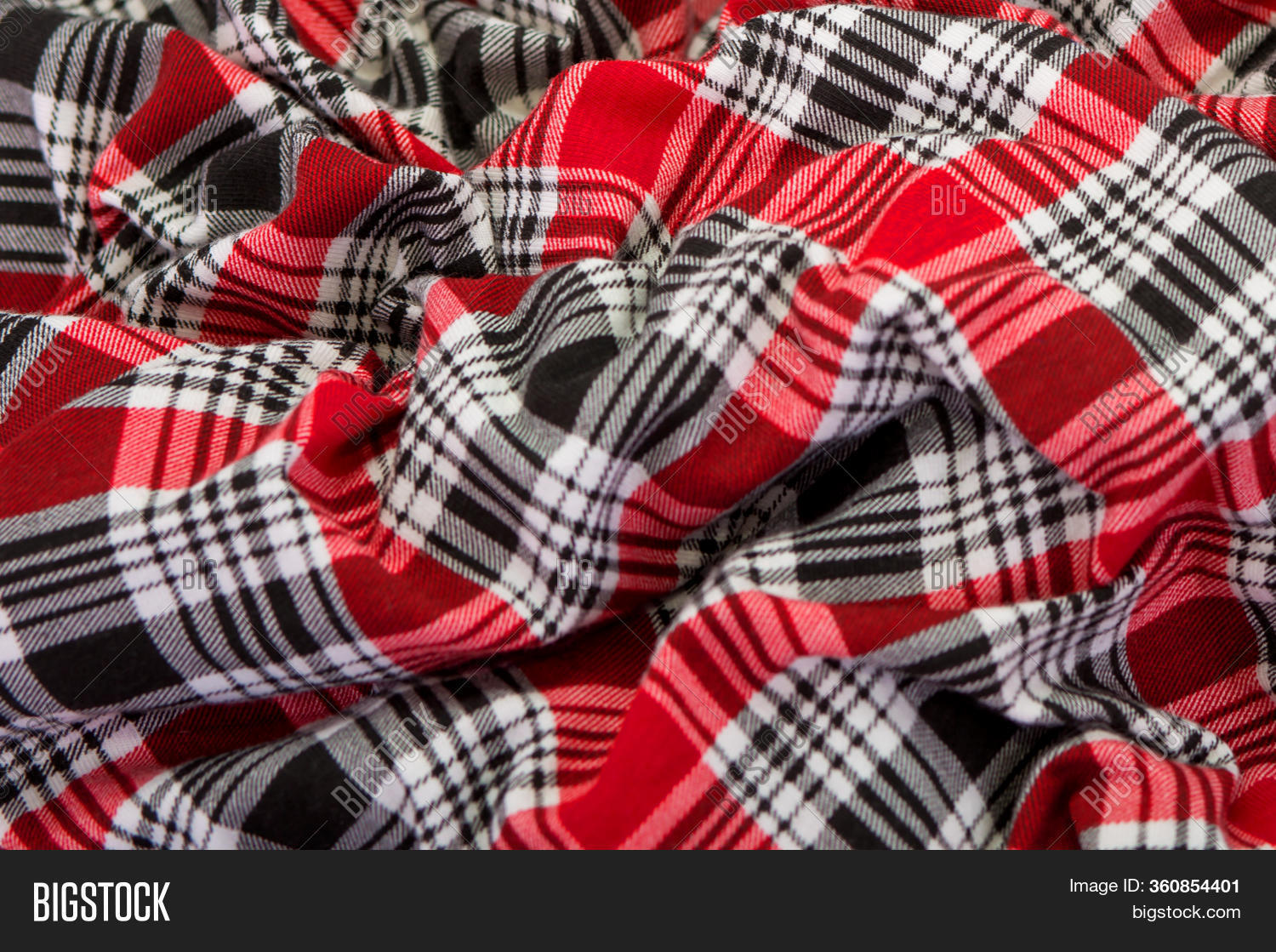 Red Checkered Fabric. Image & Photo (Free Trial) | Bigstock