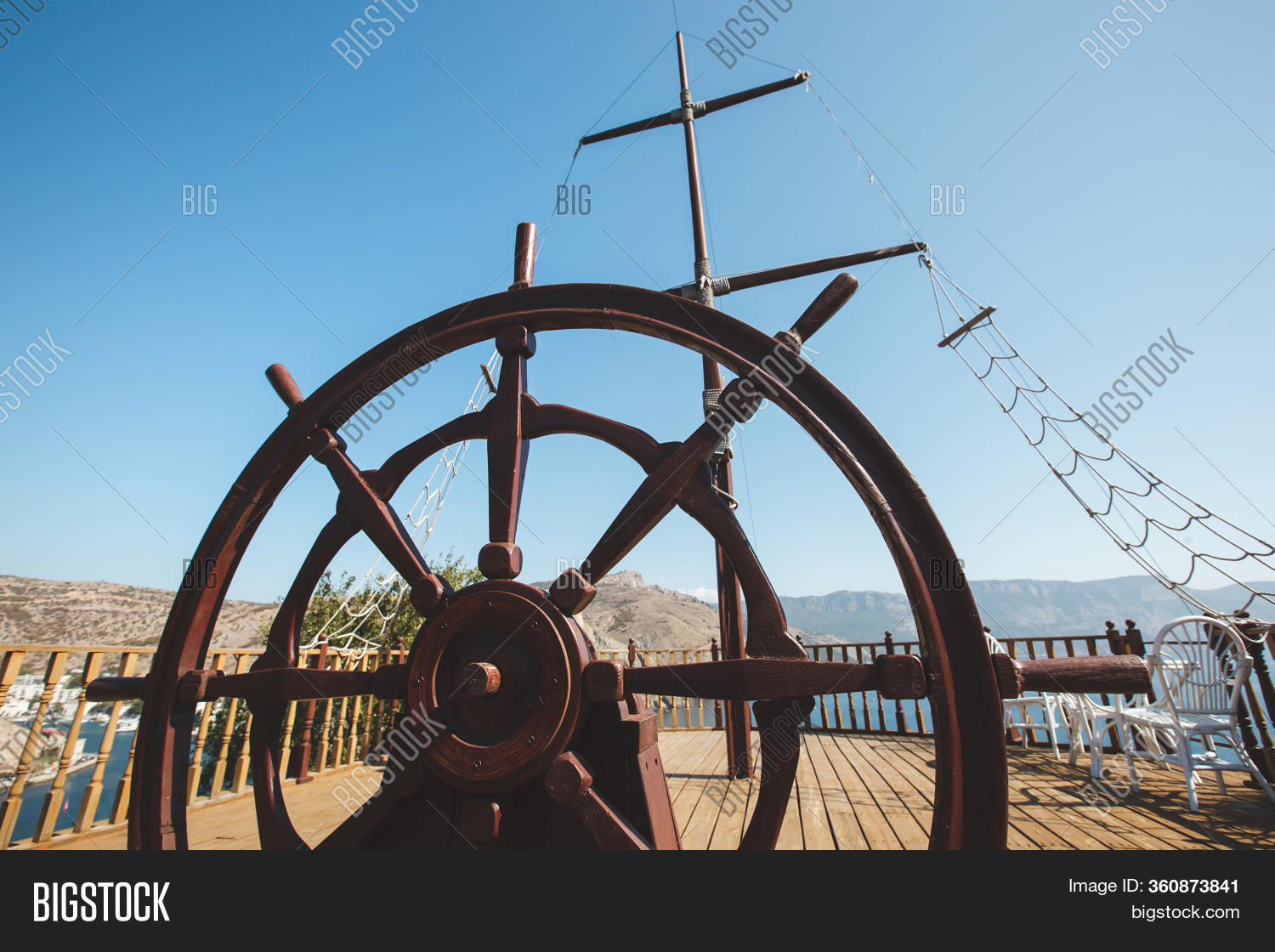 Rudder Old Wooden Image & Photo (Free Trial) | Bigstock