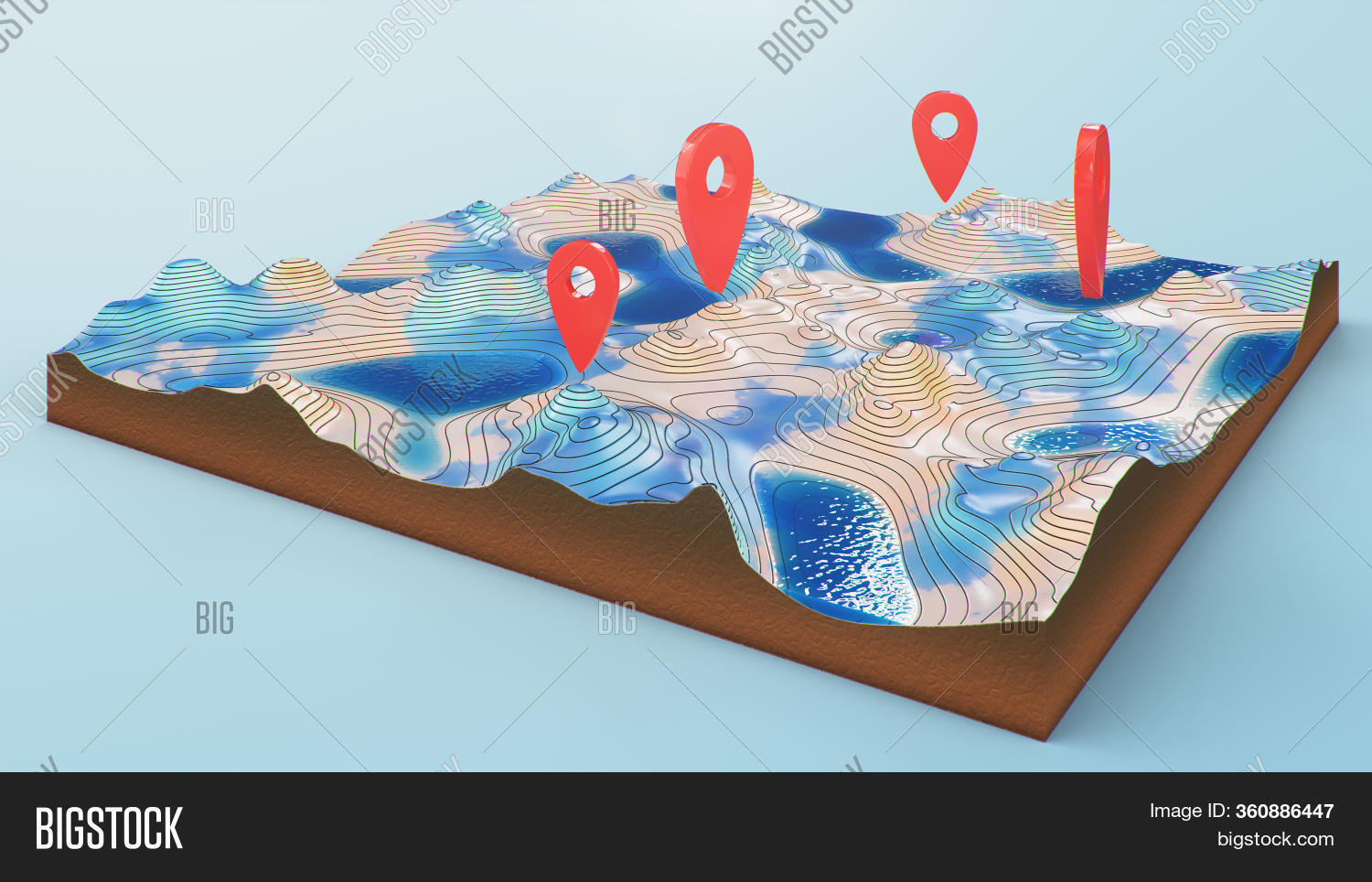 Red Pointers, Markers Image & Photo (Free Trial) | Bigstock