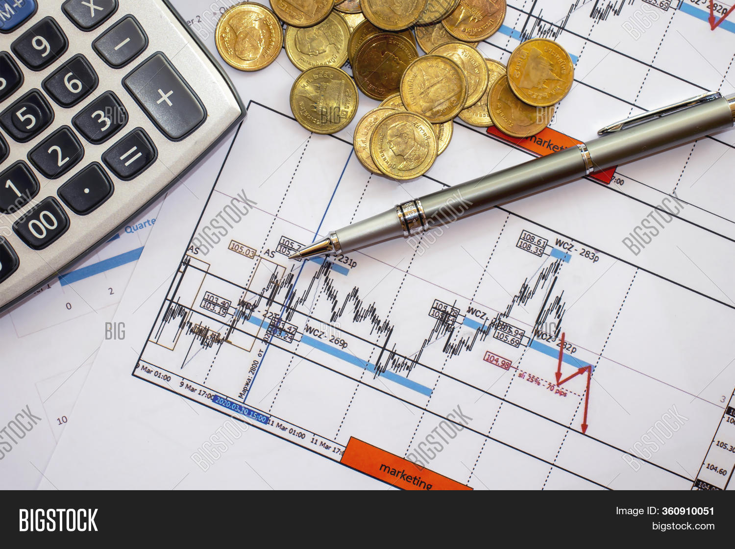 Pens Coins Pockets On Image & Photo (Free Trial) | Bigstock