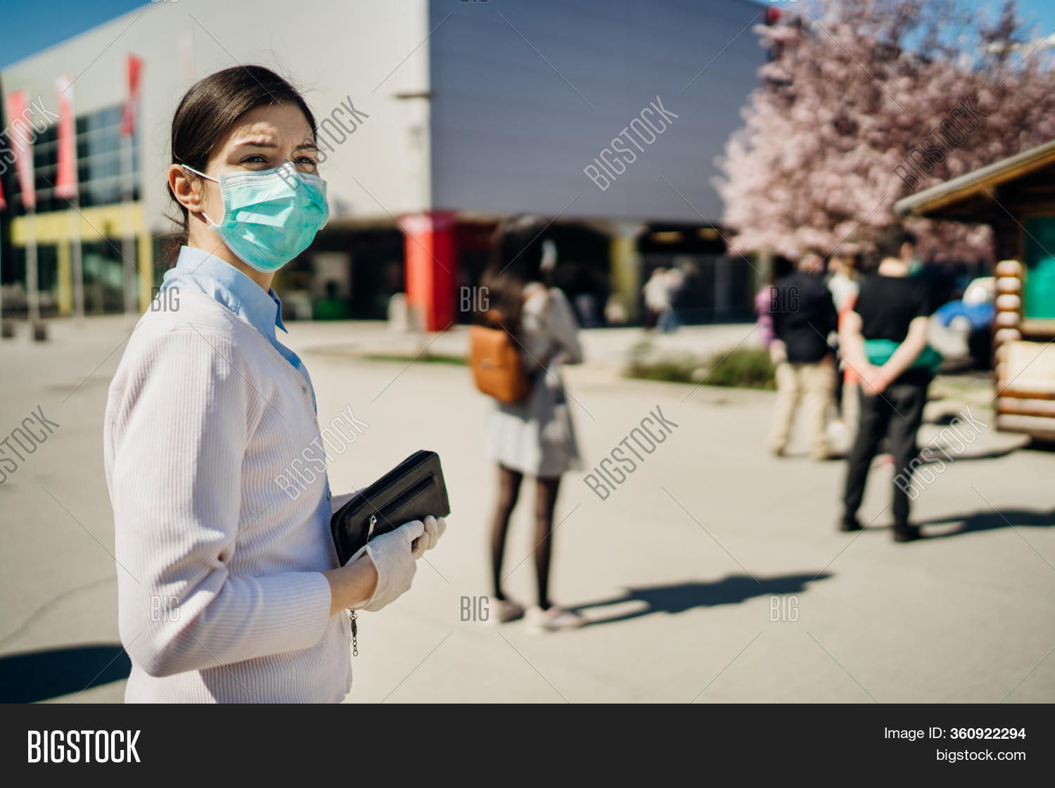 Shopper Mask Standing Image & Photo (Free Trial) | Bigstock