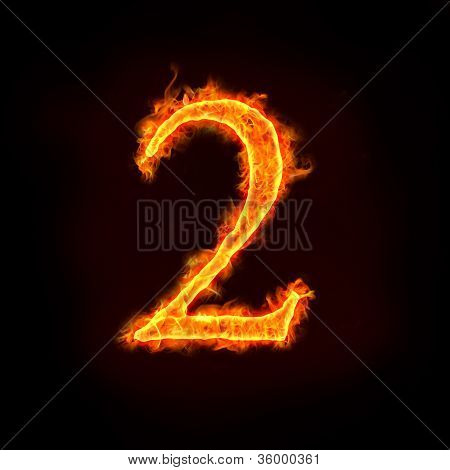 Fire Numbers Flames, Image & Photo (Free Trial) | Bigstock