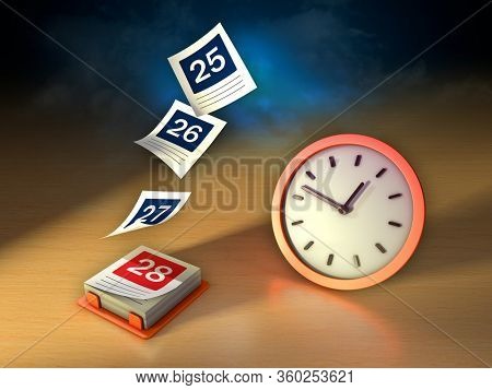 Calendar Pages Flying Image & Photo (Free Trial) | Bigstock