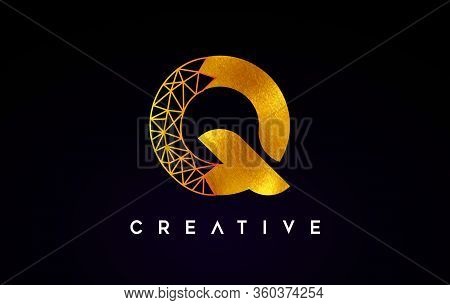 Q Golden Gold Letter Vector & Photo (Free Trial) | Bigstock