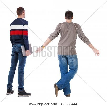Back View Two Man Image & Photo (Free Trial) | Bigstock
