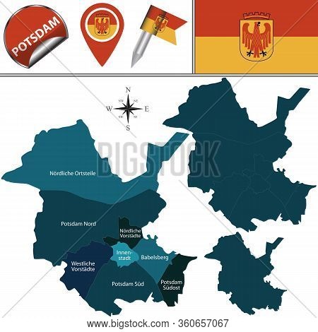 Vector Map Potsdam, Vector & Photo (Free Trial) | Bigstock