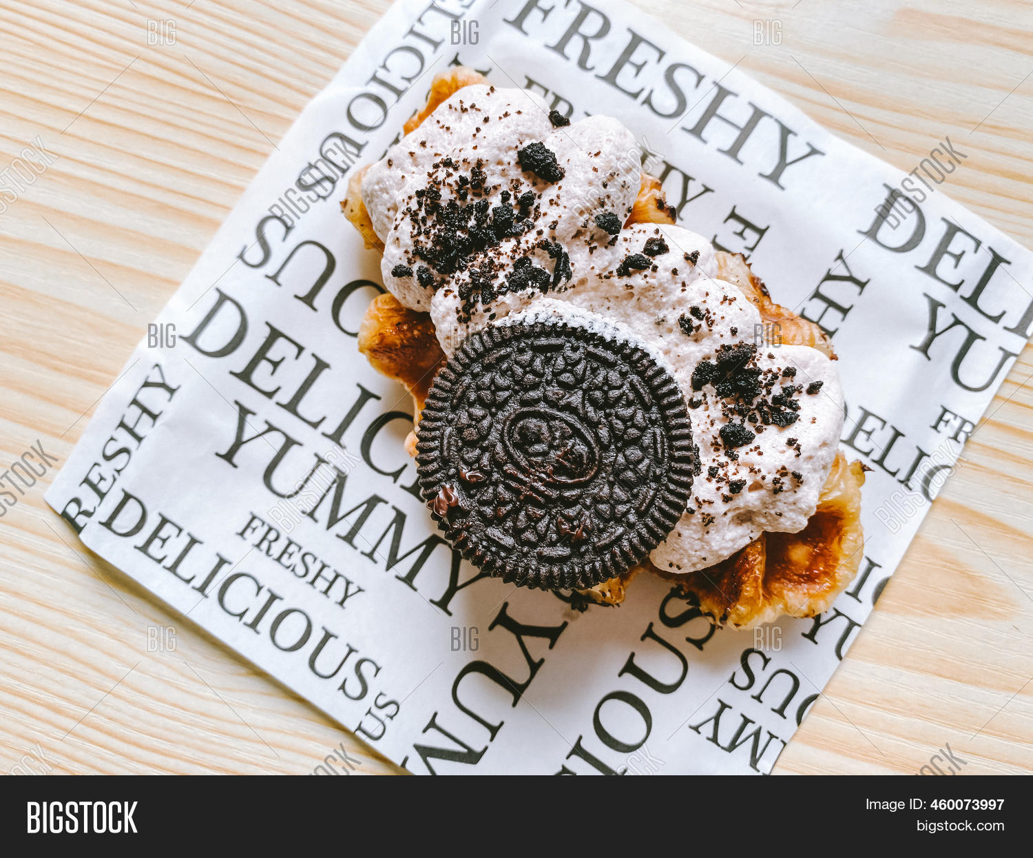 Croffle Cookie Cream Image & Photo (Free Trial) | Bigstock