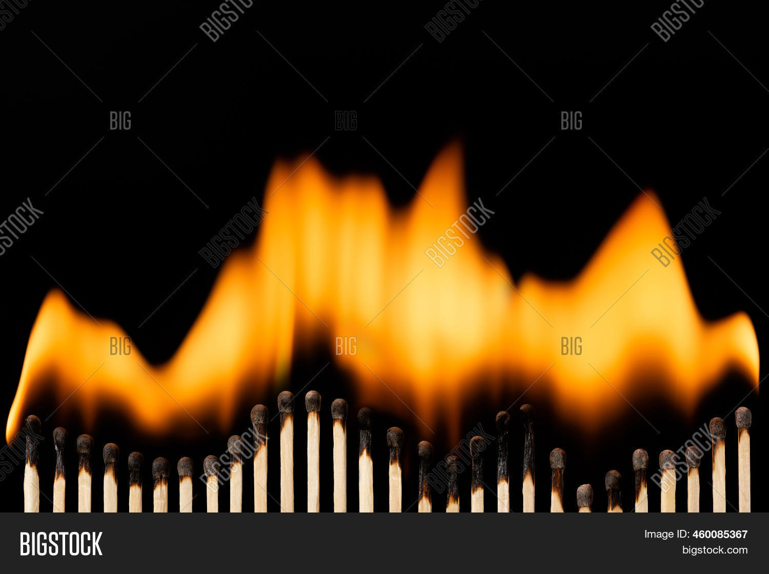 Line Burning Matches. Image & Photo (Free Trial) | Bigstock