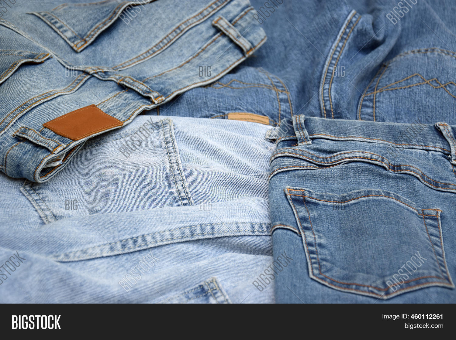 Lots Jeans Pants Stack Image & Photo (Free Trial) | Bigstock