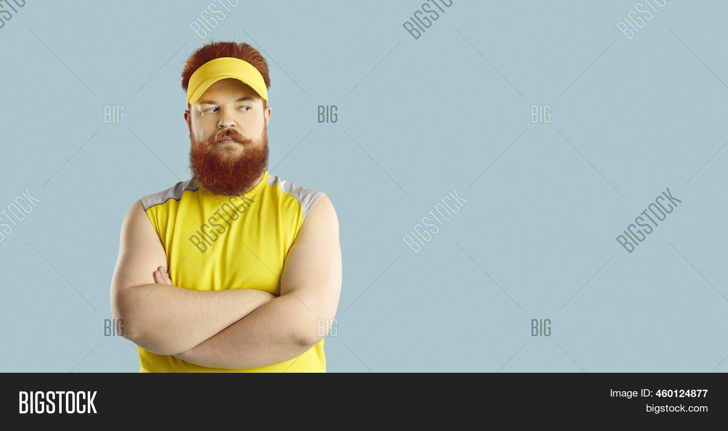 Fat Man Standing On Image & Photo (Free Trial) | Bigstock