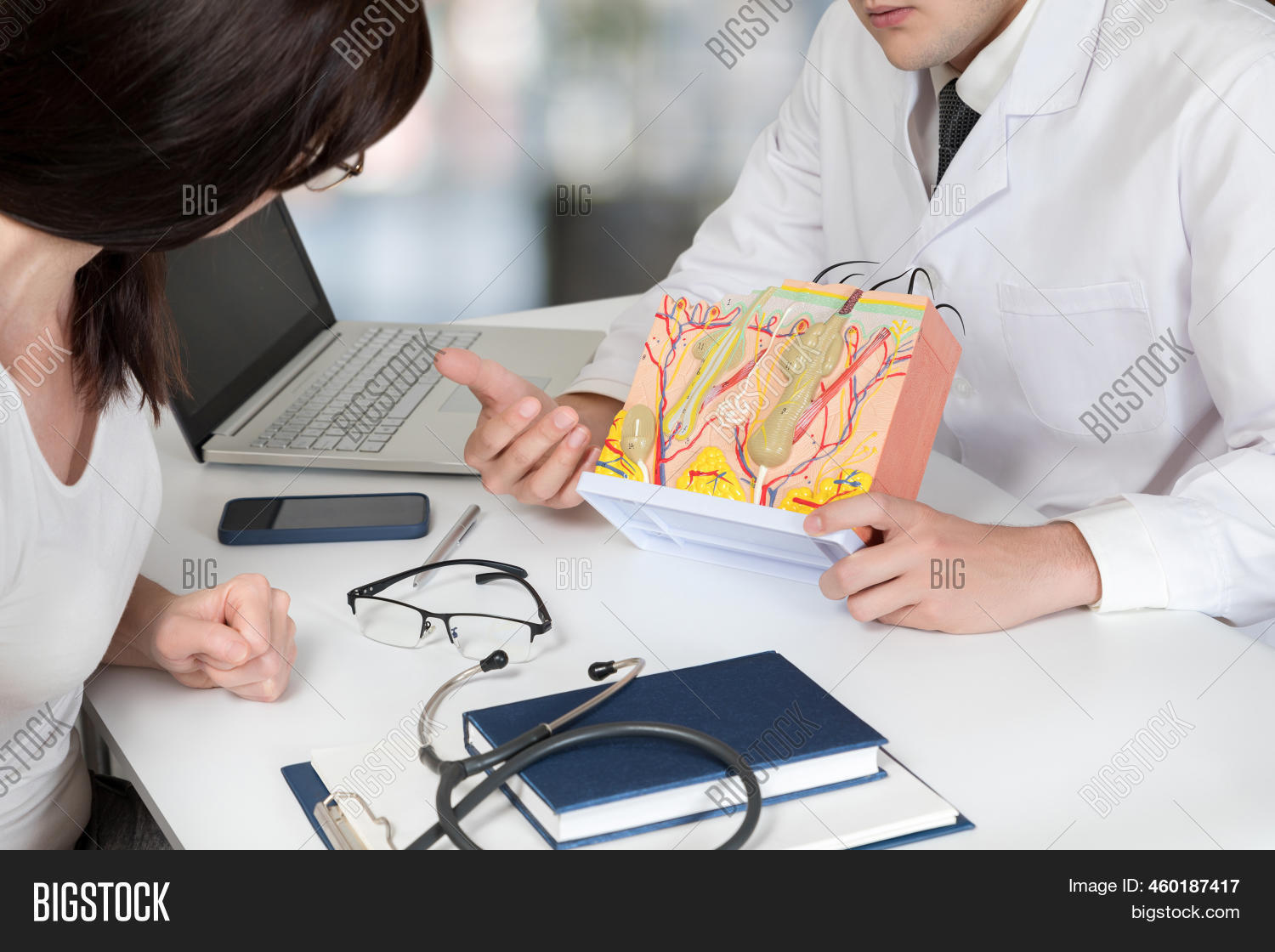 Doctor Shows Anatomy Image & Photo (Free Trial) | Bigstock