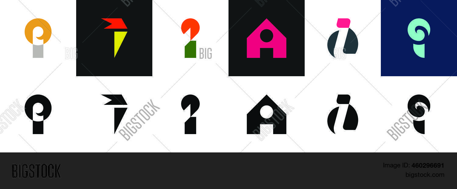 Set Letter . Icon Vector & Photo (Free Trial) | Bigstock