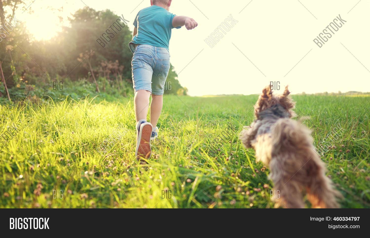 Happy Family. Kid Dog Image & Photo (Free Trial) | Bigstock