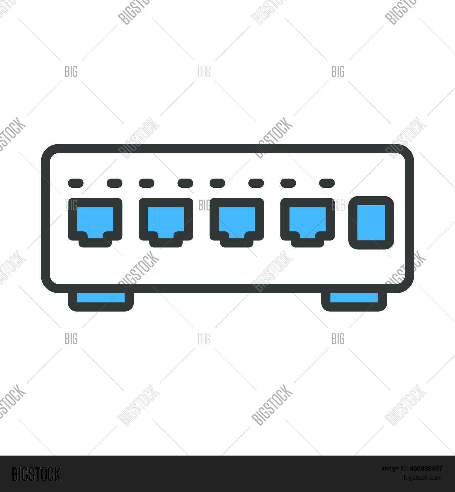 Ethernet Switch Icon Vector & Photo (Free Trial) | Bigstock