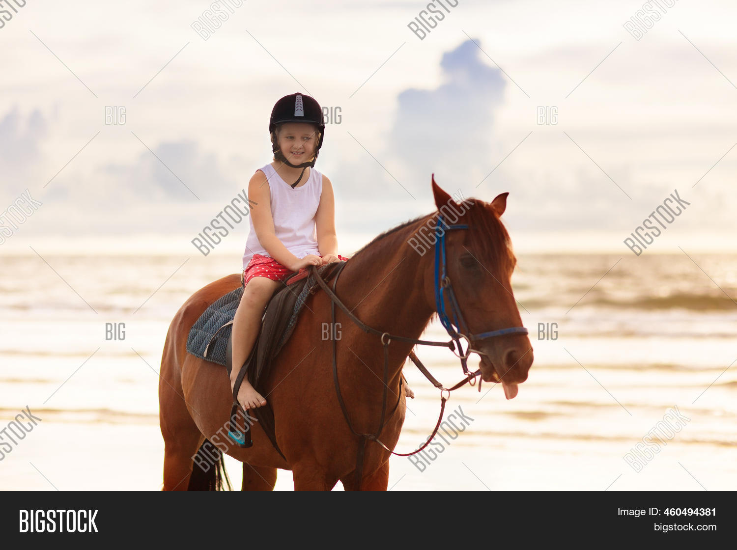 Kids Riding Horse On Image & Photo (Free Trial) | Bigstock