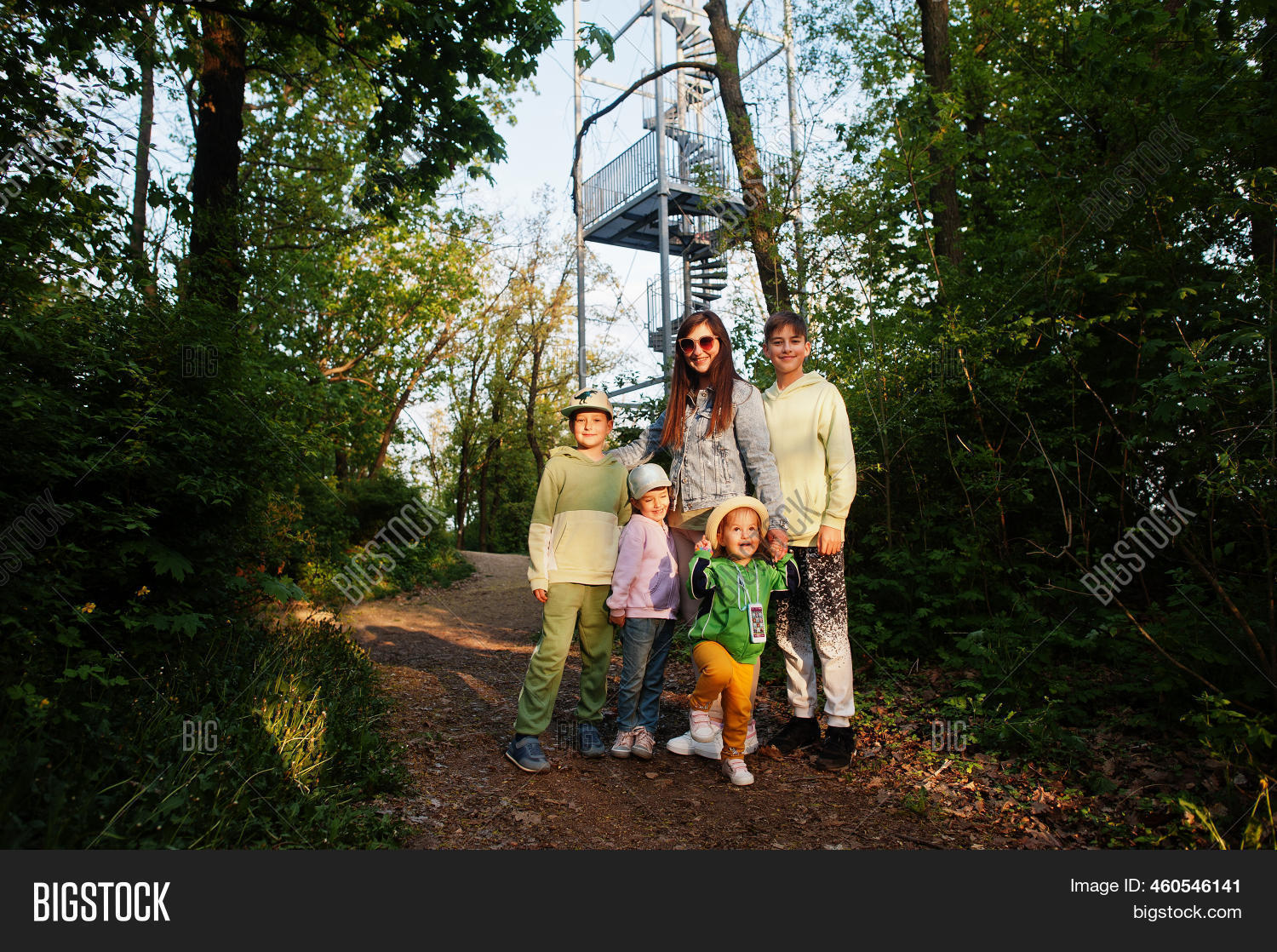 Mother Four Kids Image & Photo (Free Trial) | Bigstock