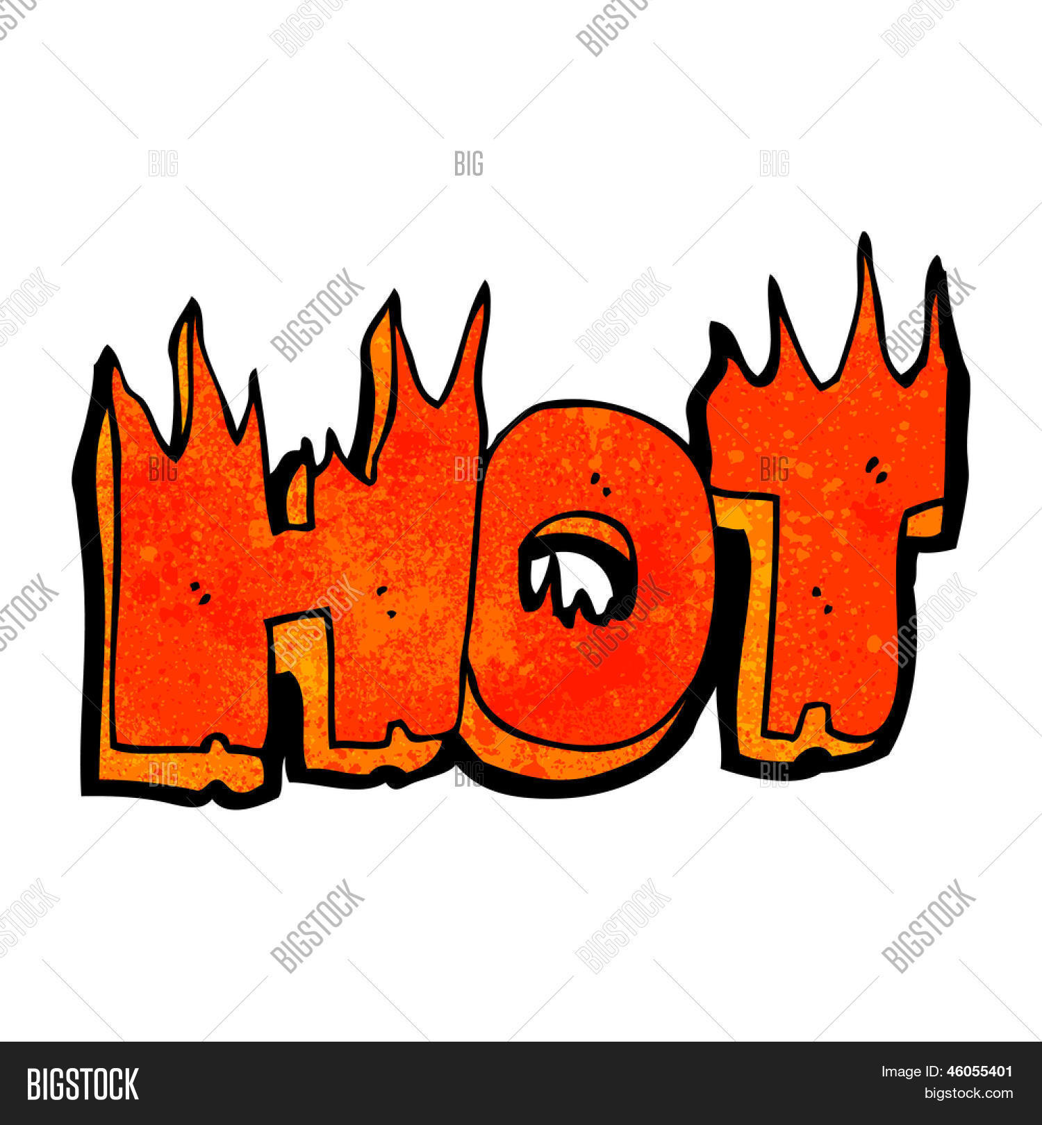 Cartoon Flaming Hot Image & Photo (Free Trial) | Bigstock