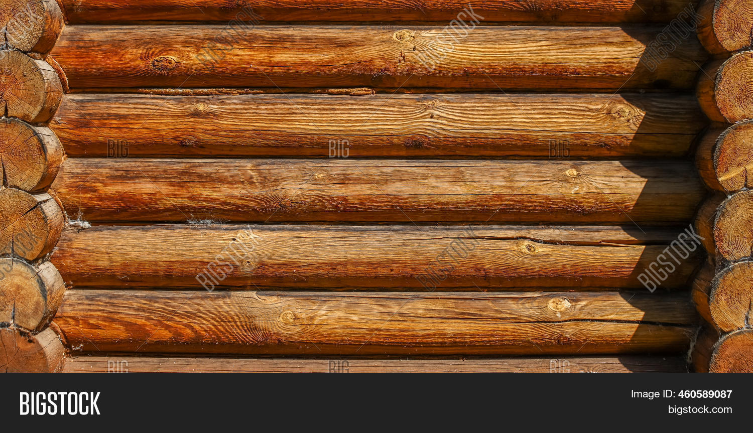 Log Wall Construction Image & Photo (Free Trial) | Bigstock