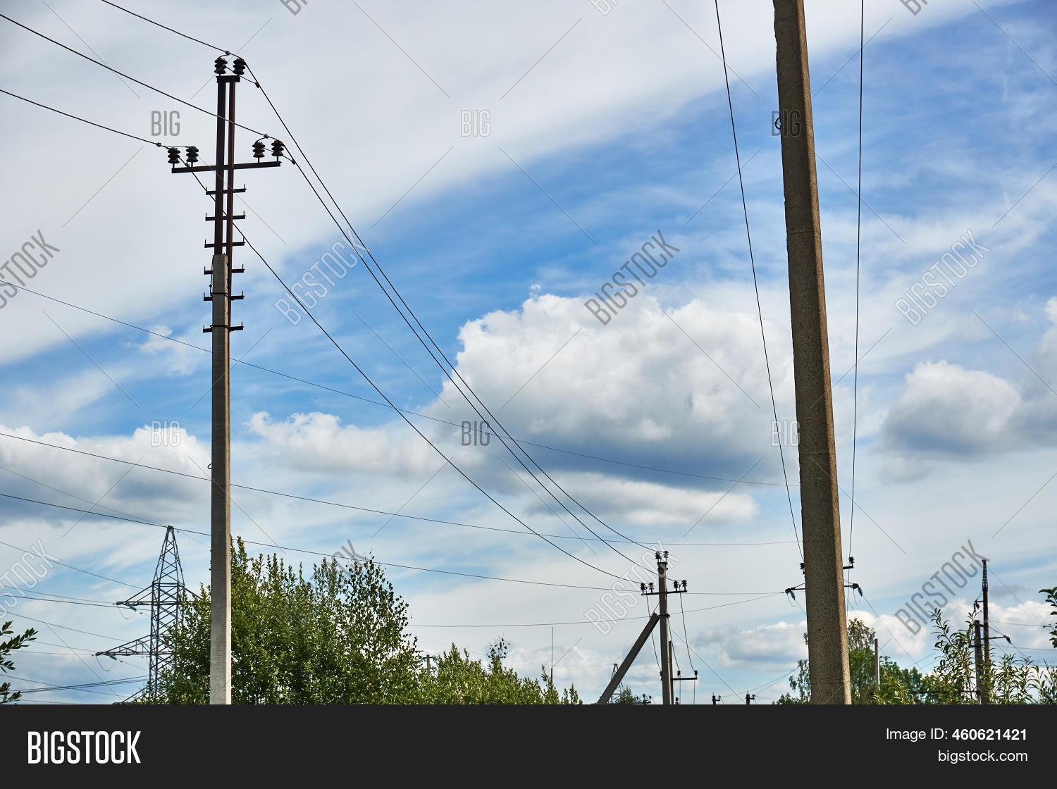 Power Lines, Poles Image & Photo (Free Trial) | Bigstock