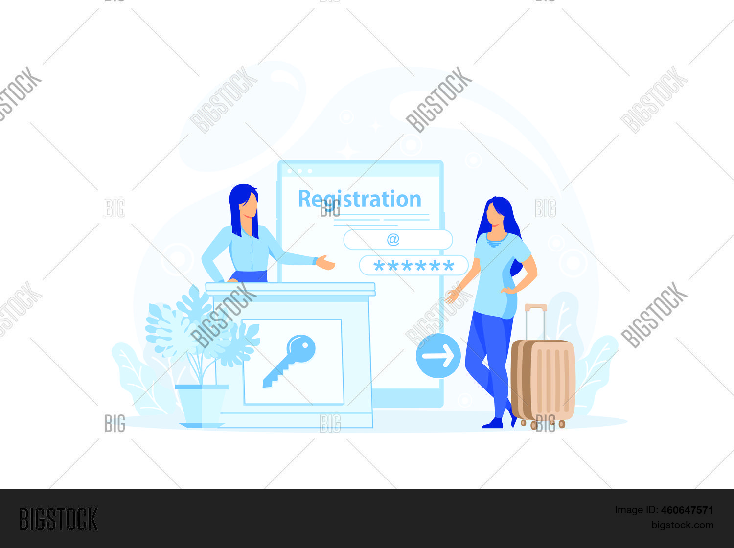People Signing Login Vector & Photo (Free Trial) | Bigstock