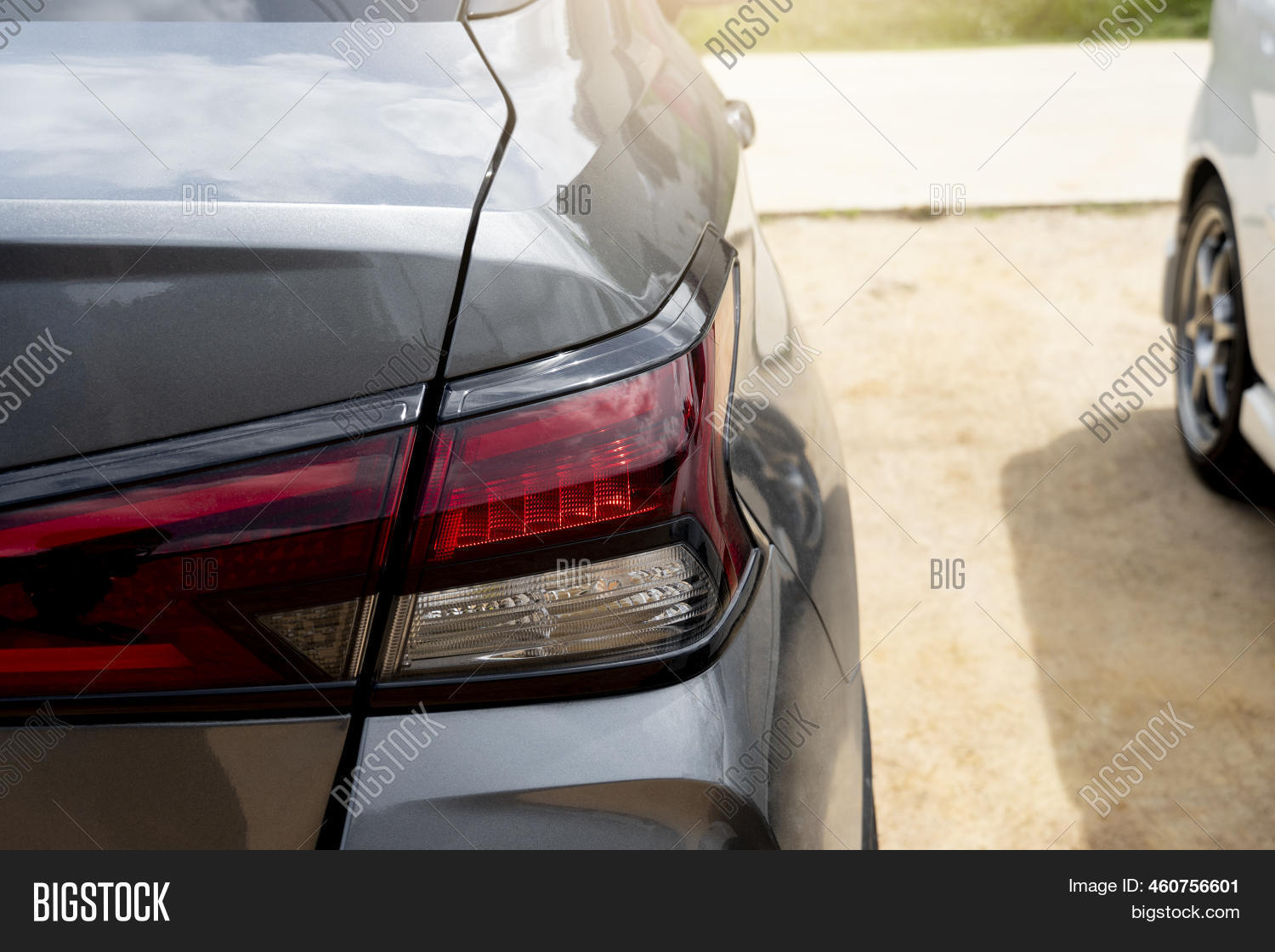 Rear Side Car Gray Image & Photo (Free Trial) | Bigstock