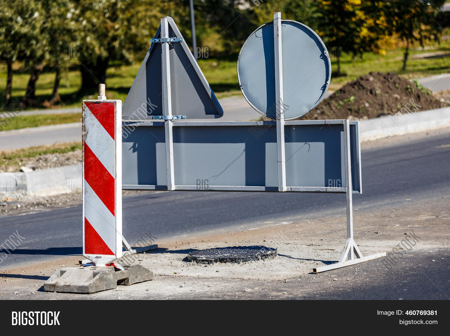 Road Signs!road Works Image & Photo (Free Trial) | Bigstock