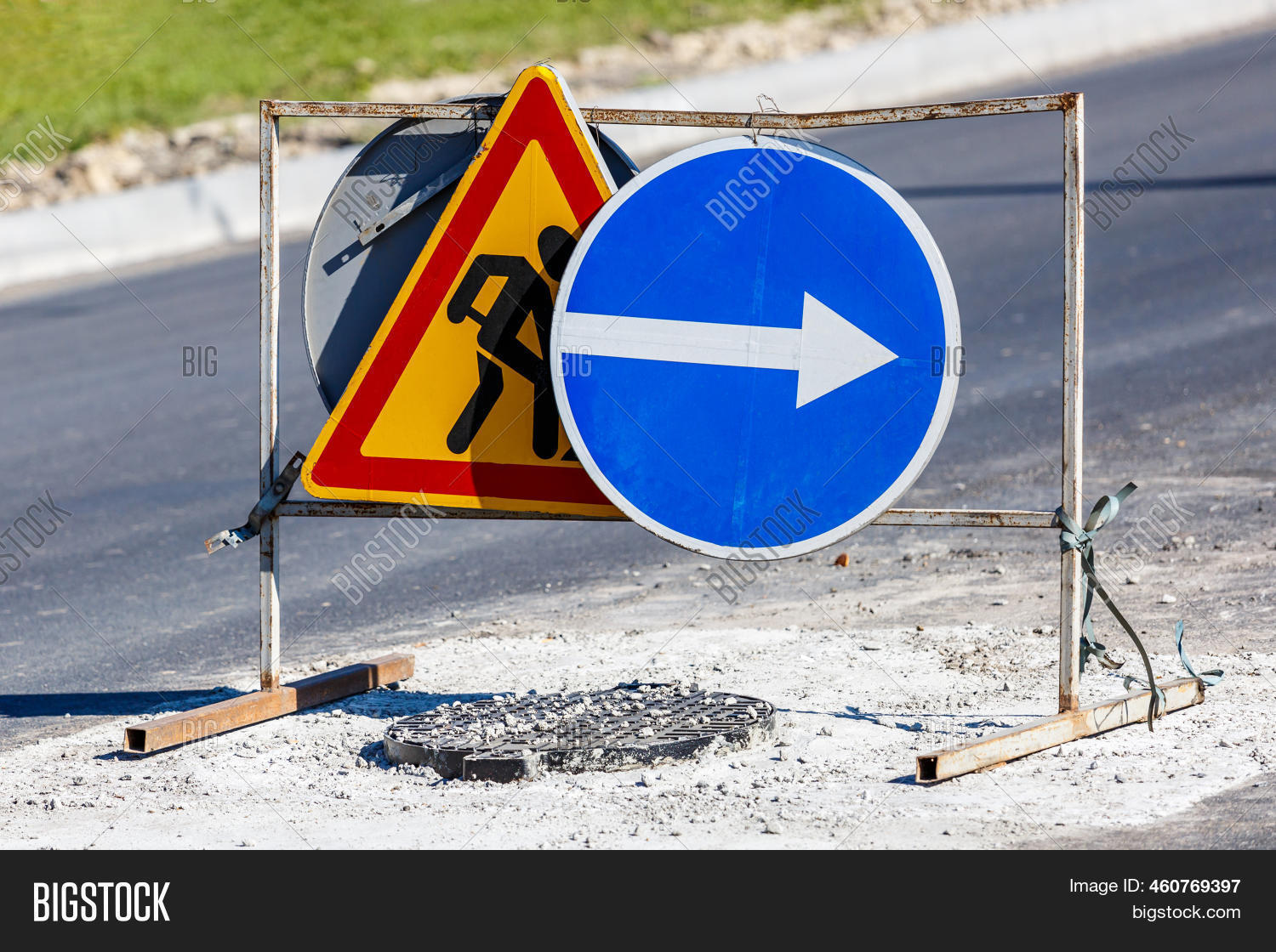 Road Signs!road Works Image & Photo (Free Trial) | Bigstock