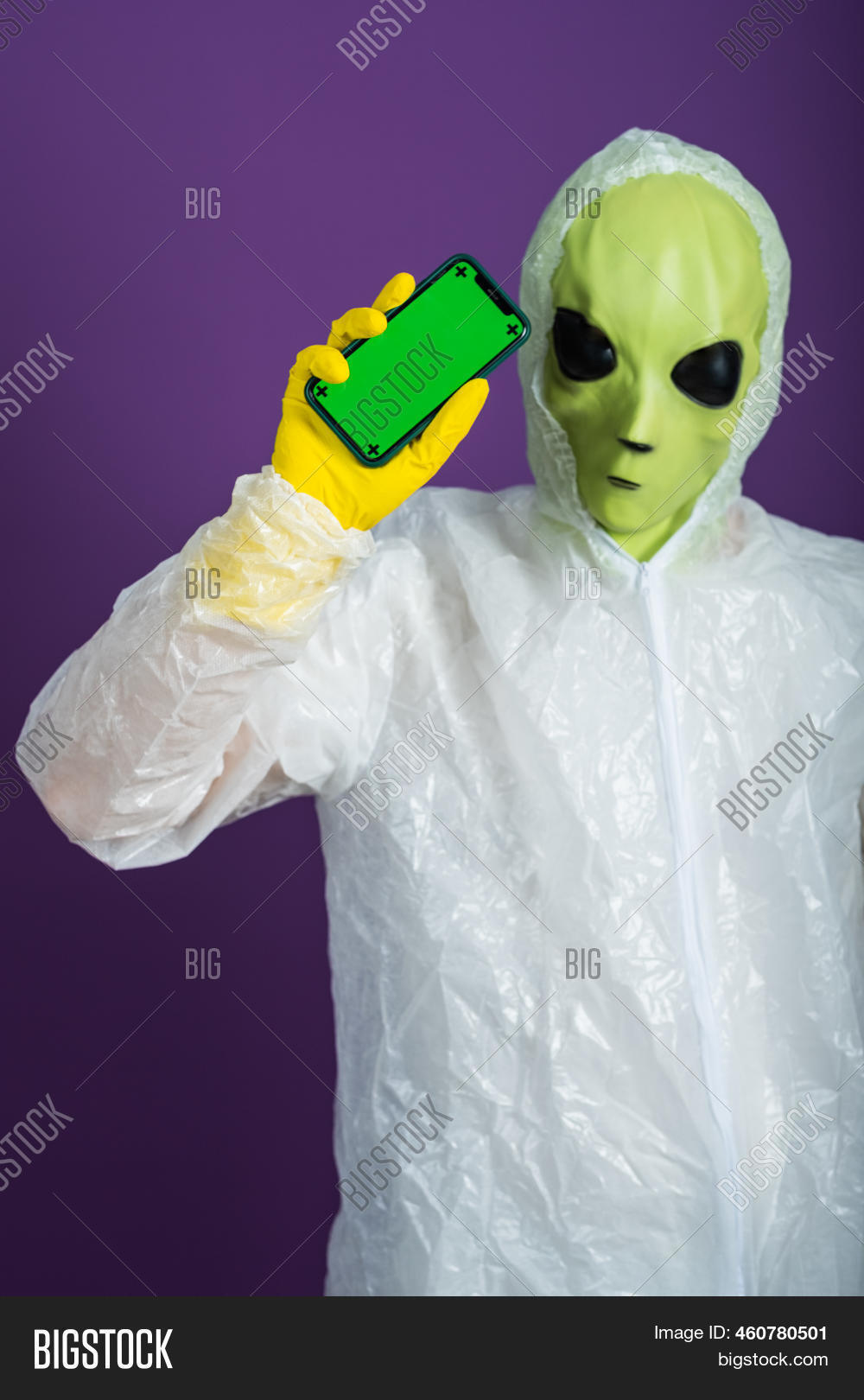 Green Alien White Suit Image & Photo (Free Trial) | Bigstock