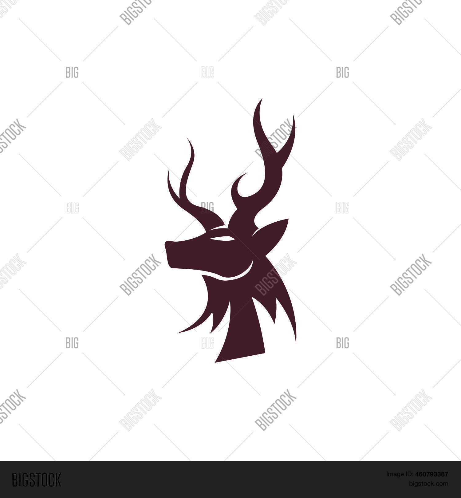Stag Icon Logo Design Vector & Photo (Free Trial) | Bigstock