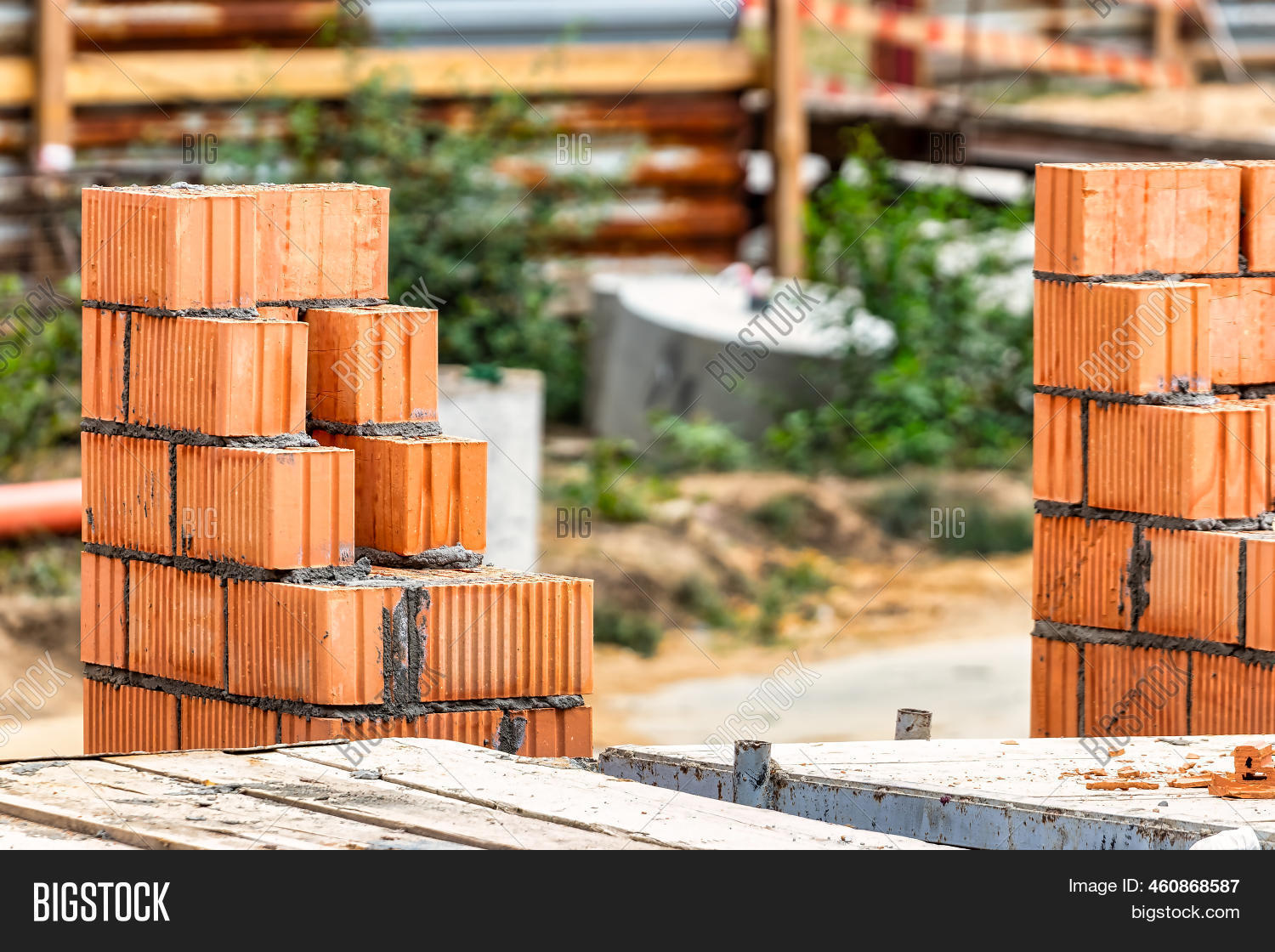 Red Ceramic Bricks Image & Photo (Free Trial) | Bigstock