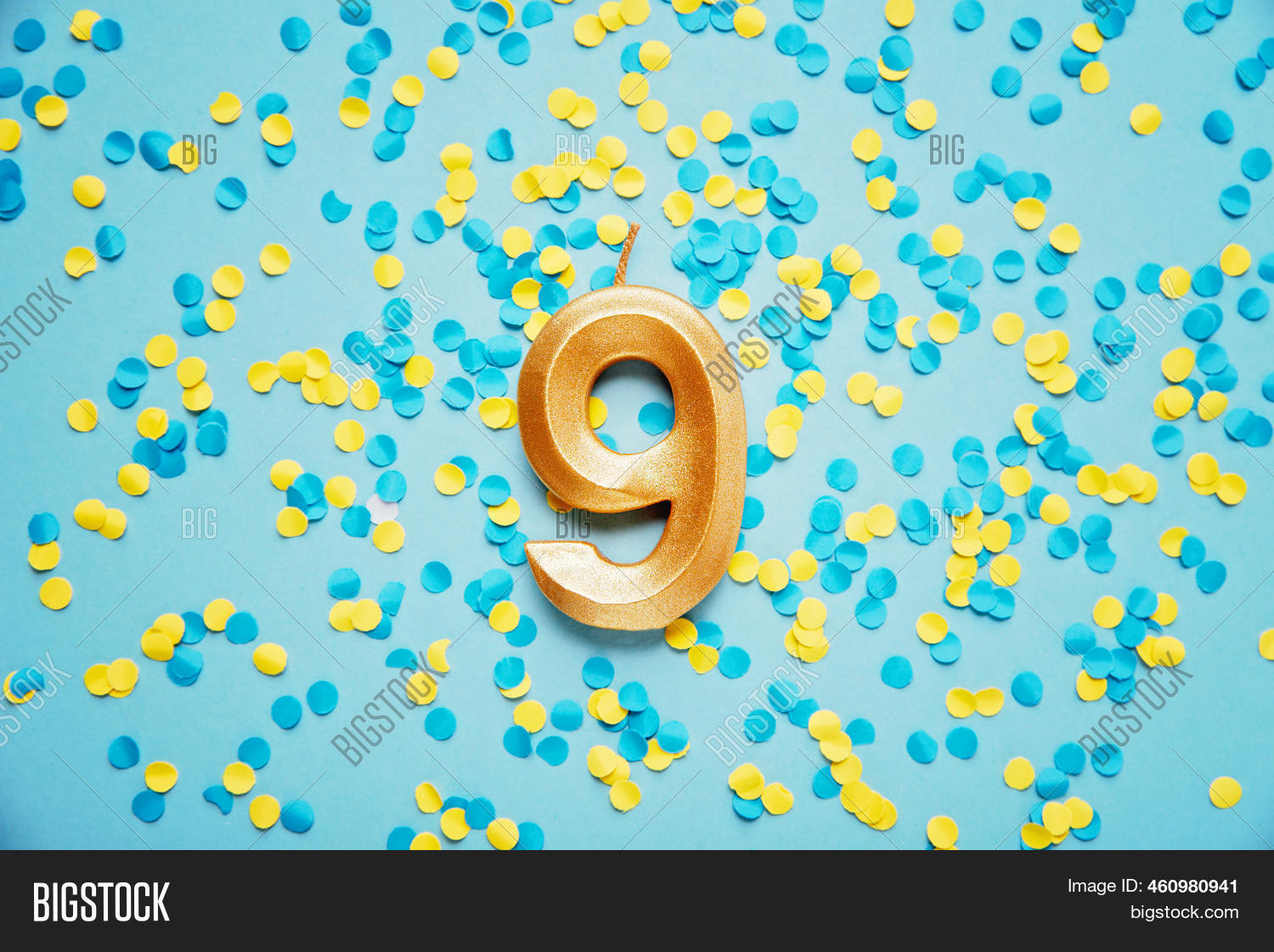 Number 9 Nine Golden Image & Photo (Free Trial) | Bigstock