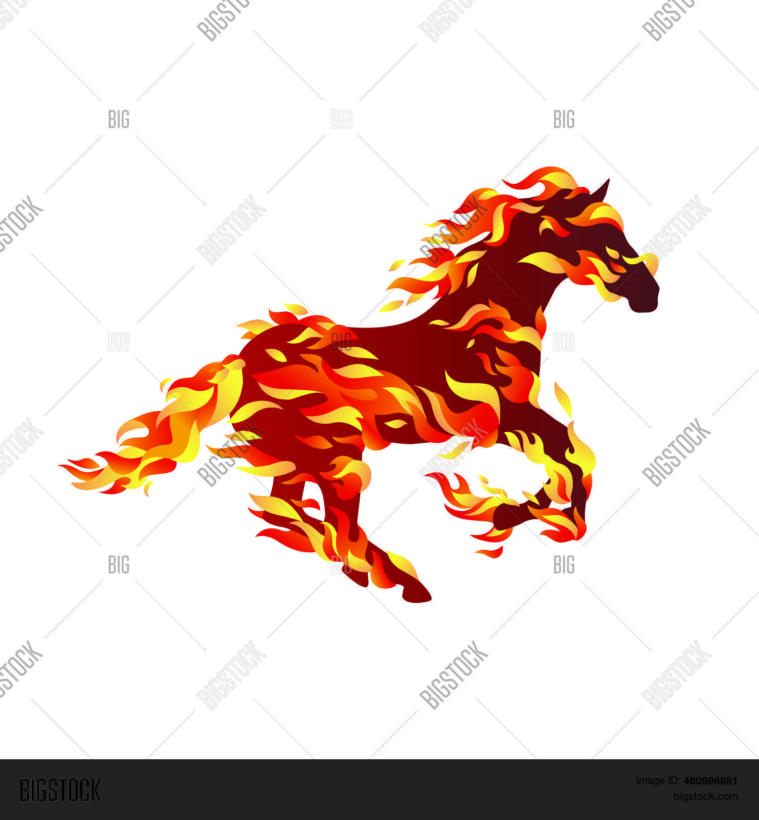 Horse Icon Fire. Vector & Photo (Free Trial) | Bigstock