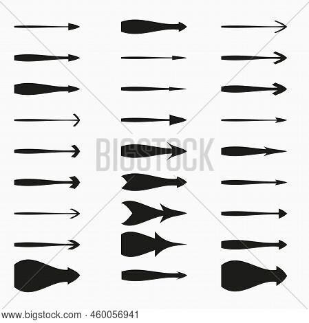Arrows Big Black Set Vector & Photo (Free Trial) | Bigstock
