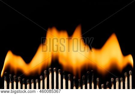 Line Burning Matches. Image & Photo (Free Trial) | Bigstock