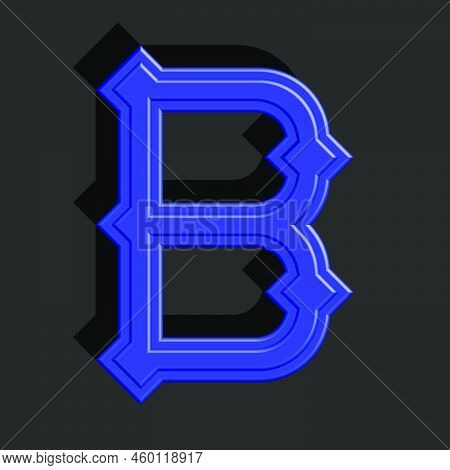 Blue Letter B Vector & Photo (Free Trial) | Bigstock