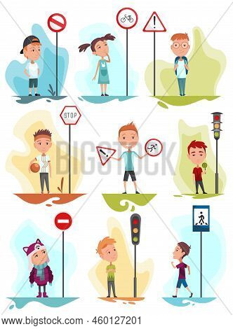 Kids Learning Road Vector & Photo (Free Trial) | Bigstock