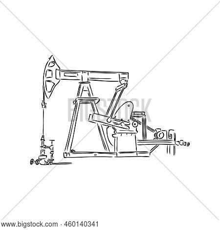 Working Oil Pump. Vector & Photo (Free Trial) | Bigstock