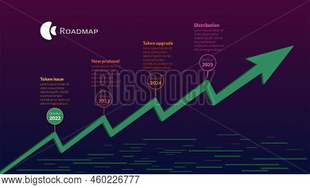 Roadmap Upward Trend Vector & Photo (Free Trial) | Bigstock
