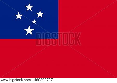 Flag Samoa. Samoan Vector & Photo (Free Trial) | Bigstock