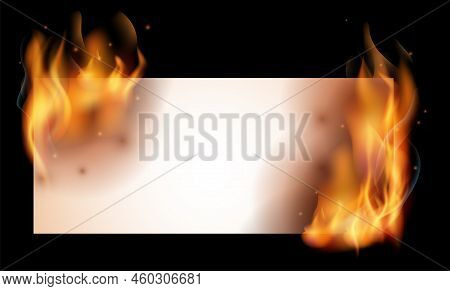Burning Paper Note. Vector & Photo (Free Trial) | Bigstock
