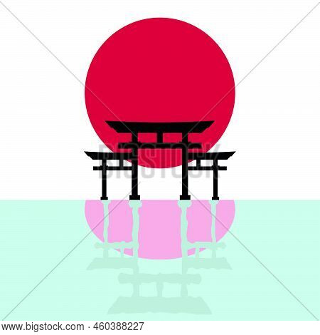 Torii Gate Sign. Vector & Photo (Free Trial) | Bigstock